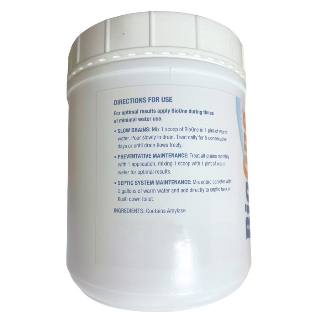 BioOne Dry Powder Drain Cleaner & Septic Tank Maintenance